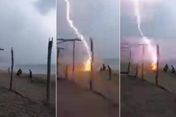 Tragedia: Paseaba con su hijo por la orilla del río, le cayó un rayo y ...