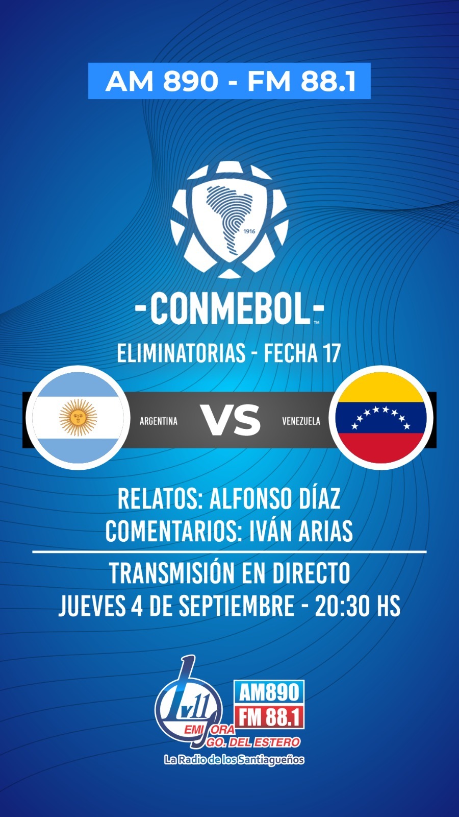 En Vivo por Radio LV11 | Messi se despide por Eliminatorias con un doblete y Argentina golea 3-0 ...