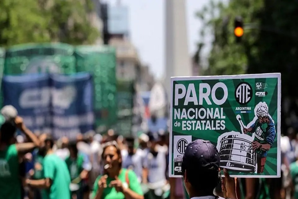 ATE prepara un paro nacional y marcha contra la reforma laboral ...