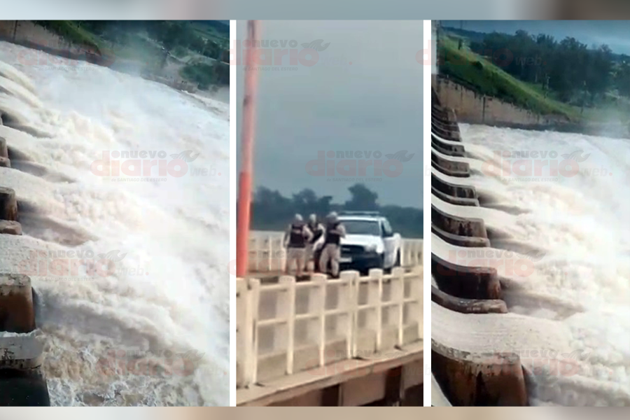 Impresionante video: el Embalse Río Hondo está erogando 980 m³/s ...