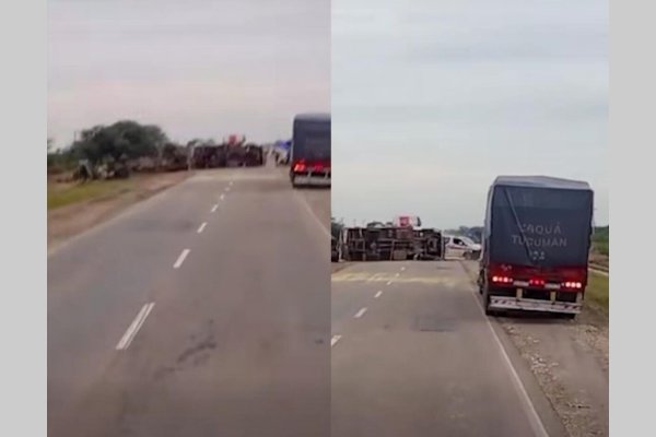 Volcó un camión sobre la Ruta 34 y solicitan circular con extrema ...