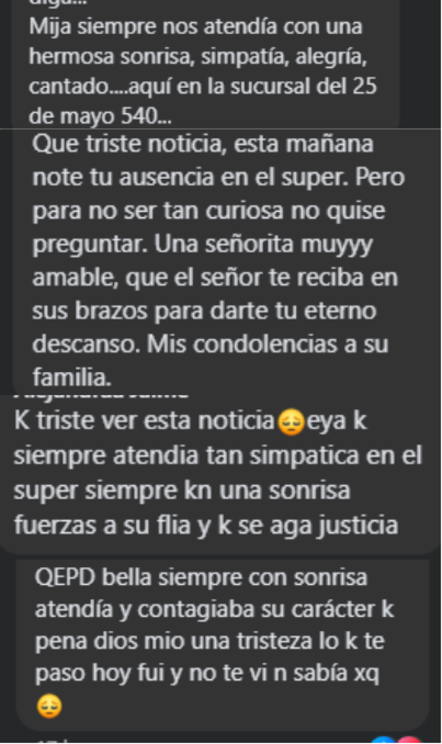 El desgarrador video y los mensajes de despedida a Angie, la joven ...